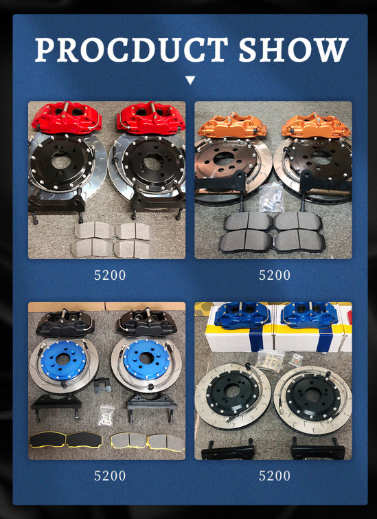 6061 Aluminum Arc Racing 4 Pot Brake Kit Disc 28mm Thick CP5200